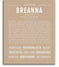 Breanna | Name Art Print – Name Stories