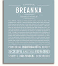 Breanna | Name Art Print – Name Stories