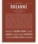 Breanne | Name Art Print – Name Stories