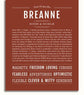 Breanne | Name Art Print – Name Stories