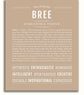 Bree | Name Art Print – Name Stories