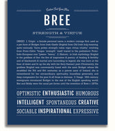 Bree | Name Art Print – Name Stories