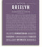 Breelyn | Name Art Print – Name Stories
