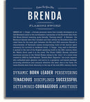 Brenda | Name Art Print – Name Stories