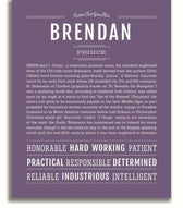 Brendan | Name Art Print – Name Stories