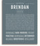 Brendan Personalized Name Meaning Art Prints – Name Stories