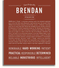 Brendan | Name Art Print – Name Stories