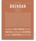 Brendan | Name Art Print – Name Stories