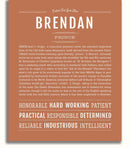 Brendan | Name Art Print – Name Stories