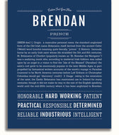 Brendan | Name Art Print – Name Stories