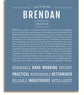 Brendan | Name Art Print – Name Stories
