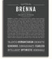 Brenna | Name Art Print – Name Stories