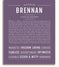 Brennan | Name Art Print – Name Stories