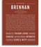 Brennan | Name Art Print – Name Stories