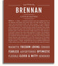 Brennan | Name Art Print – Name Stories