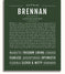 Brennan | Name Art Print – Name Stories