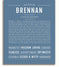 Brennan | Name Art Print – Name Stories