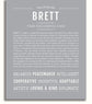 Brett | Name Art Print – Name Stories