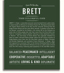 Brett | Name Art Print – Name Stories