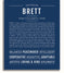 Brett | Name Art Print – Name Stories