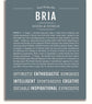 Bria | Name Art Print – Name Stories