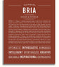 Bria | Name Art Print – Name Stories