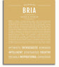 Bria | Name Art Print – Name Stories