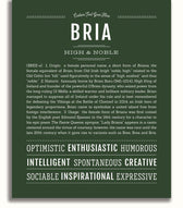 Bria | Name Art Print – Name Stories