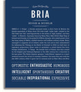 Bria | Name Art Print – Name Stories