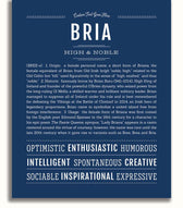 Bria | Name Art Print – Name Stories