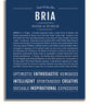 Bria | Name Art Print – Name Stories