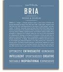 Bria | Name Art Print – Name Stories