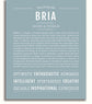 Bria | Name Art Print – Name Stories