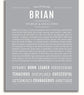 Brian | Name Art Print – Name Stories