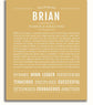 Brian | Name Art Print – Name Stories