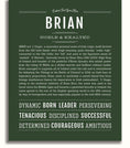 Brian | Name Art Print – Name Stories