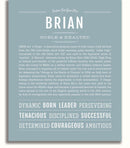 Brian | Name Art Print – Name Stories