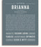 Brianna | Name Art Print – Name Stories