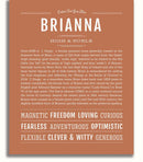 Brianna | Name Art Print – Name Stories