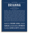 Brianna Personalized Name Meaning Art Prints – Name Stories