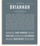 Briannah | Name Art Print – Name Stories