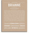 Brianne | Name Art Print – Name Stories