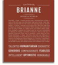 Brianne | Name Art Print – Name Stories