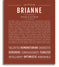 Brianne | Name Art Print – Name Stories