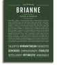 Brianne | Name Art Print – Name Stories