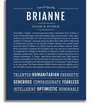 Brianne | Name Art Print – Name Stories