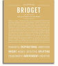 Bridget | Name Art Print – Name Stories