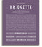 Bridgette Personalized Name Meaning Art Prints – Name Stories