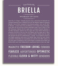 Briella | Name Art Print – Name Stories