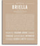 Briella | Name Art Print – Name Stories